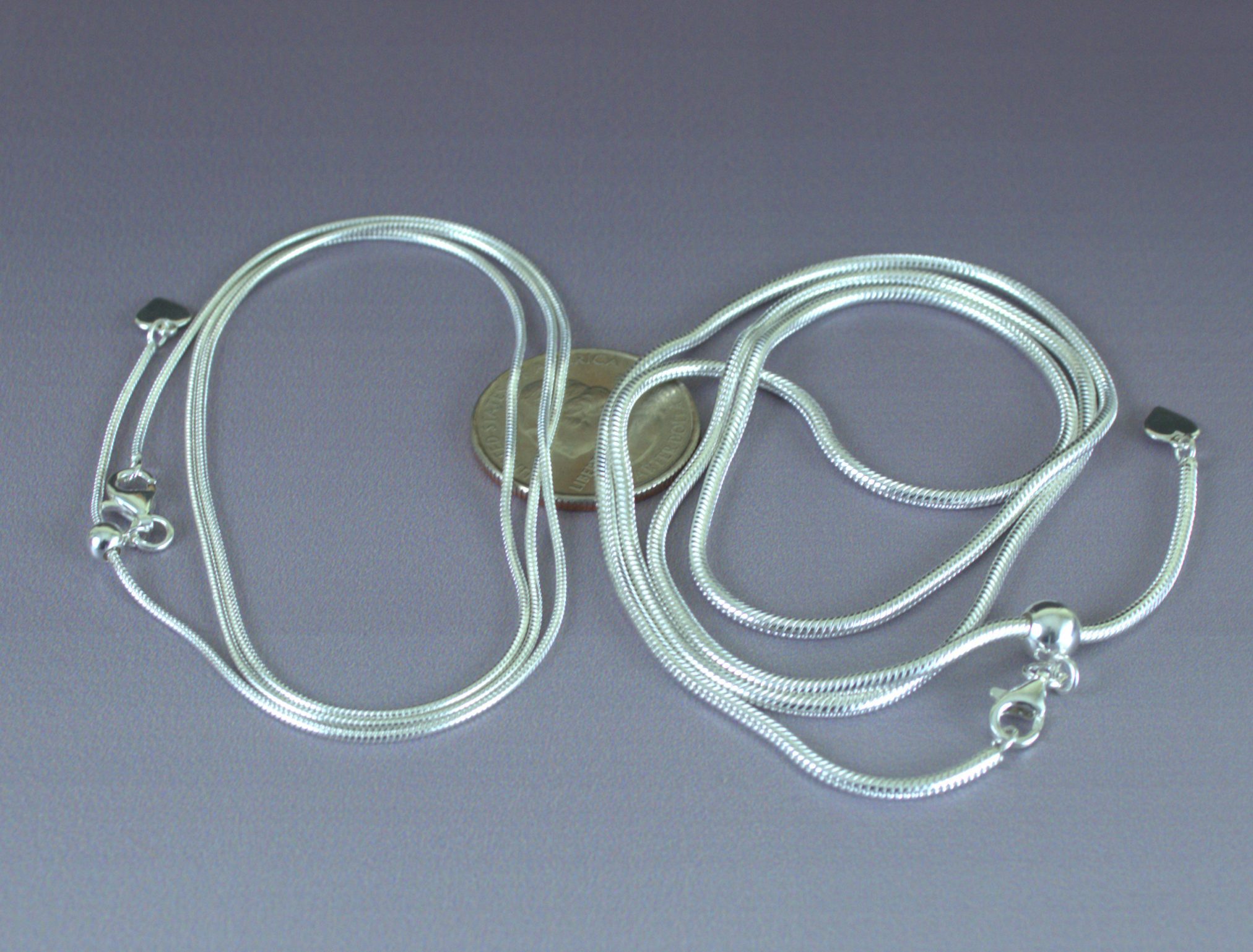 Italian Sterling Silver Round Adjustable Chains · Kalpana's Fine Soaps ...